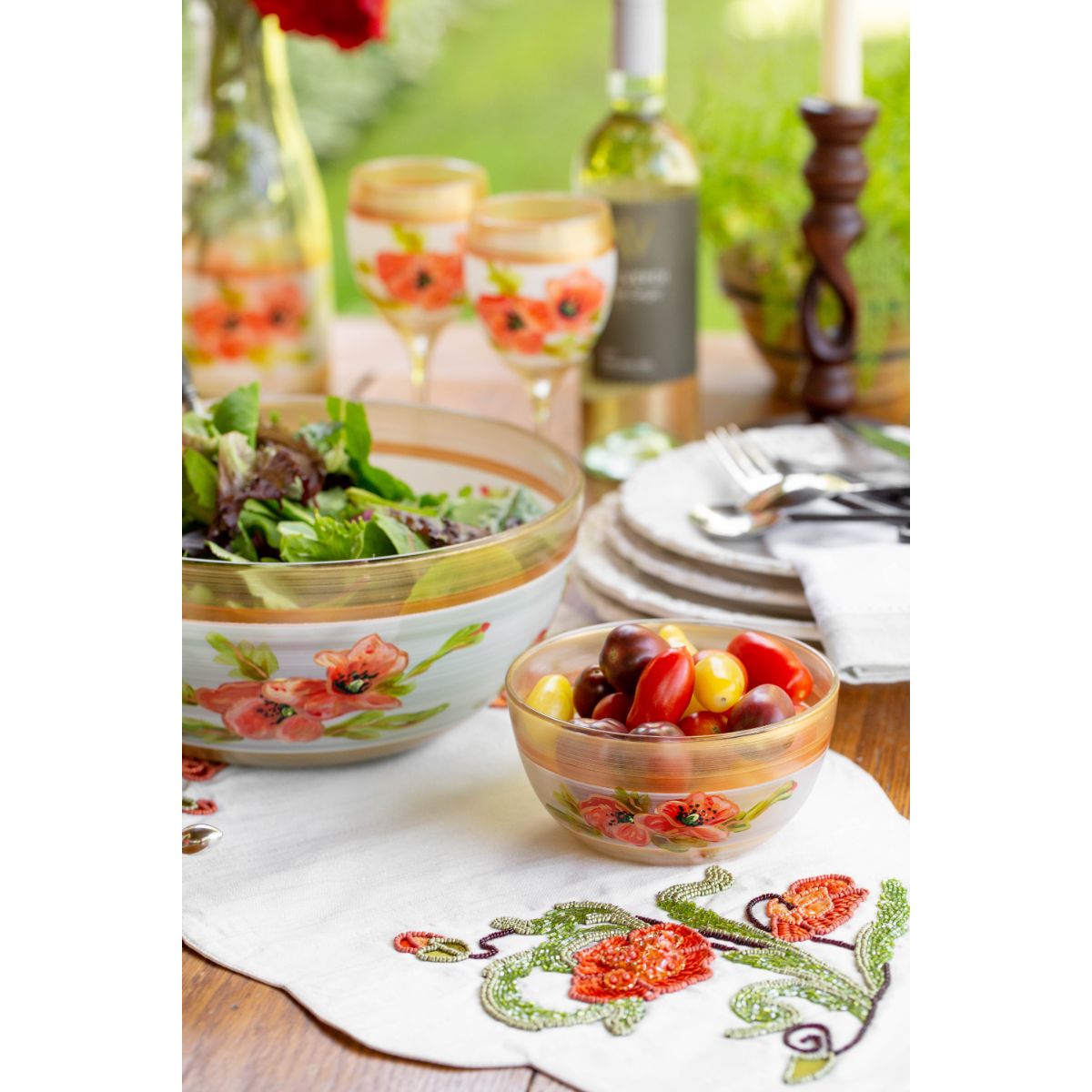 Oriental Poppy Runner – Golden Hill Studio