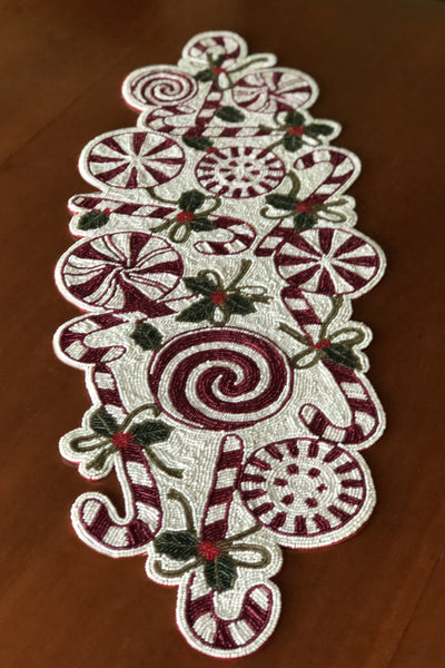 Candy Cane Table Runner – Golden Hill Studio