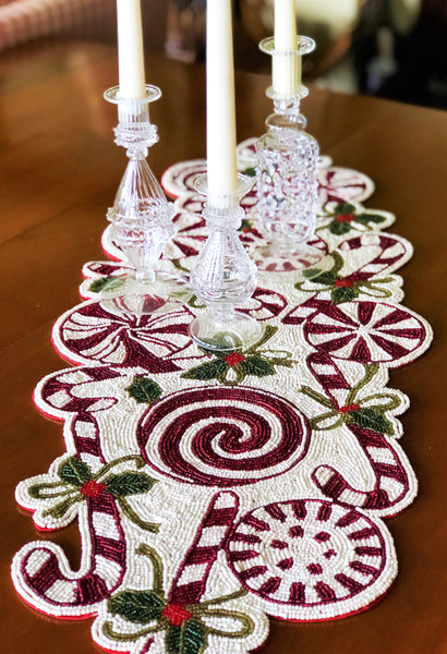 Candy Cane Table Runner – Golden Hill Studio